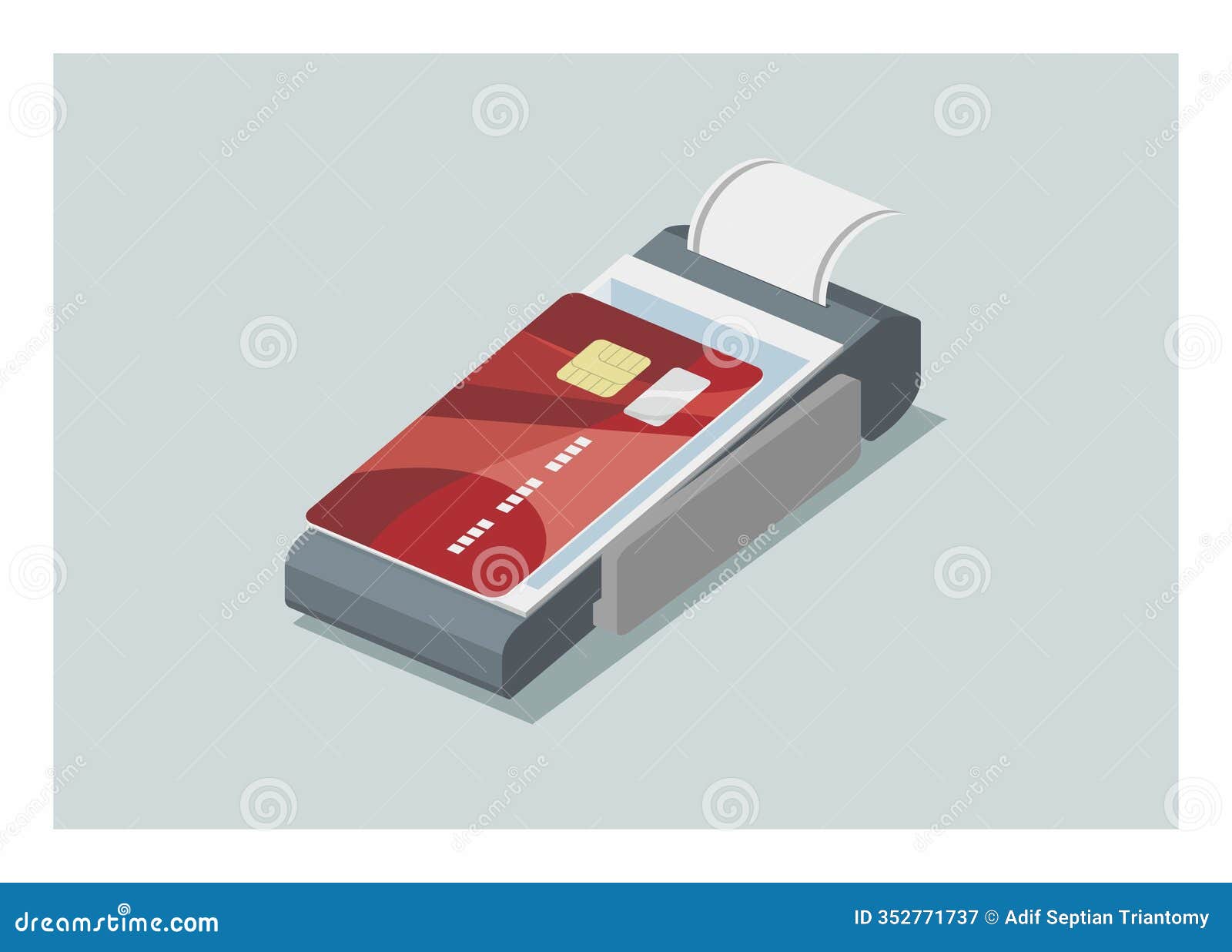 EDC Machine In Isometric View. Simple Flat Illustration Cartoon Vector ...