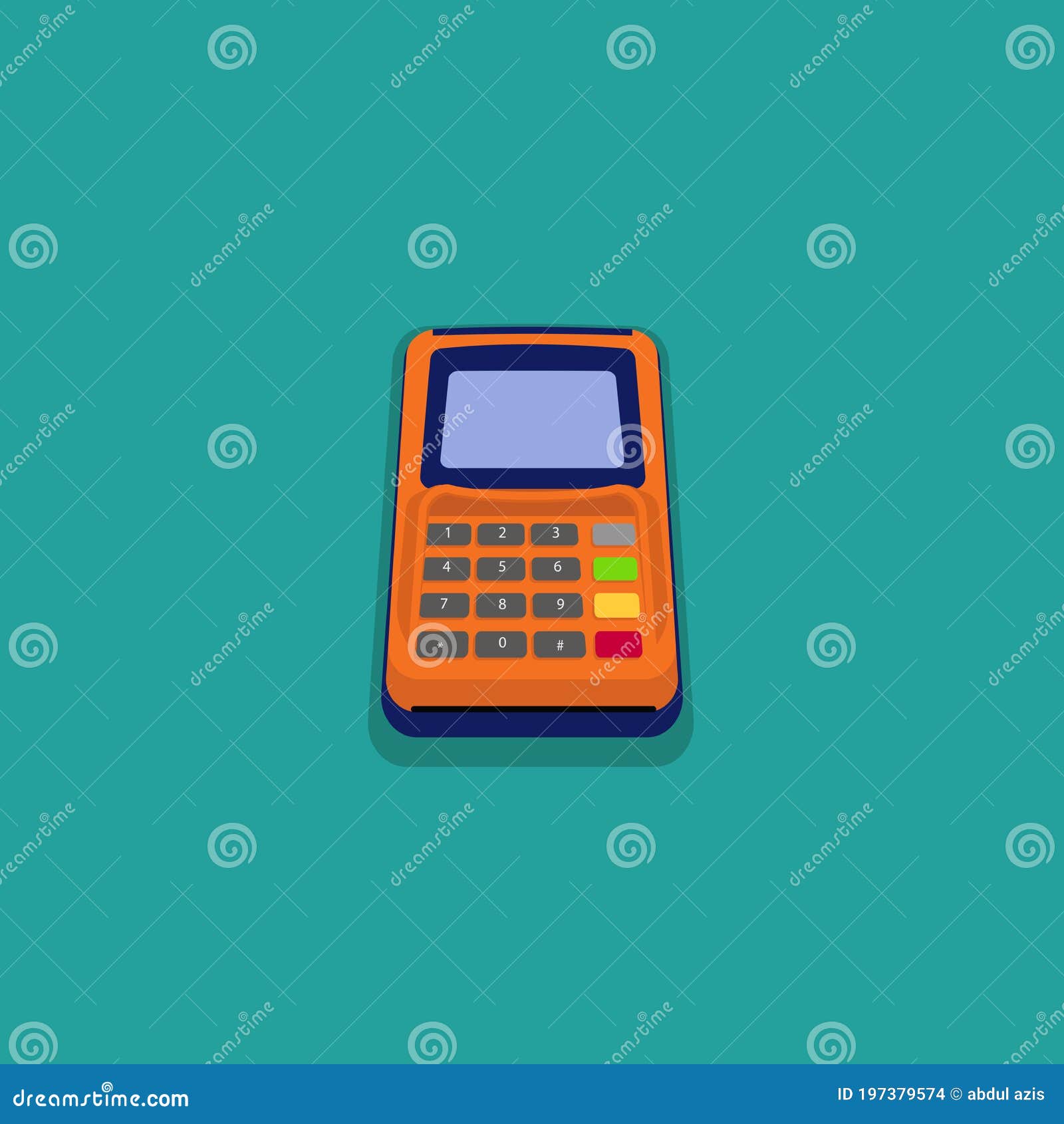 Edc Machine for the Purposes of Money Transactions, Flat Design Vector ...