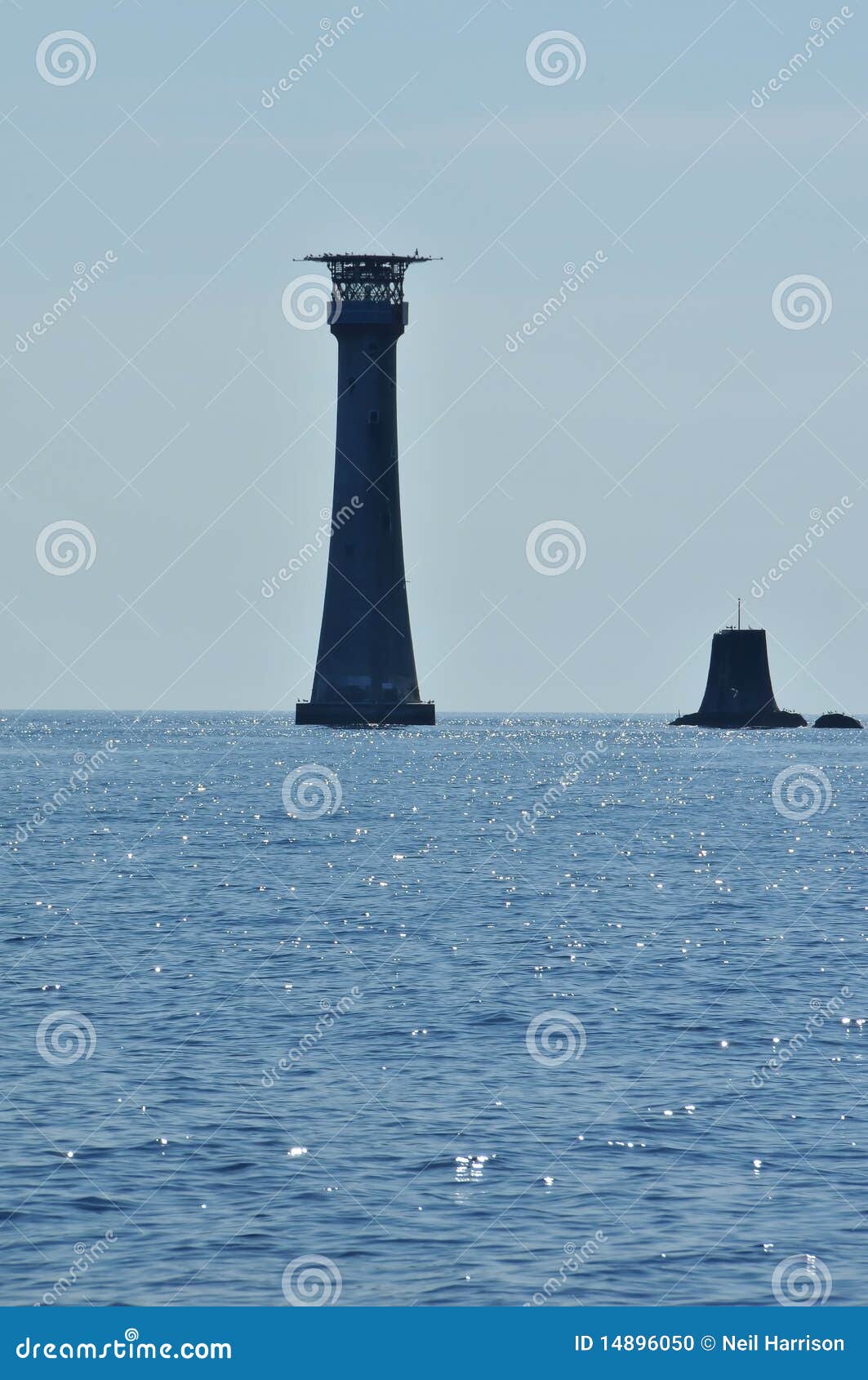 Eddystone Lighthouse stock photo. Image of reef, england - 14896050