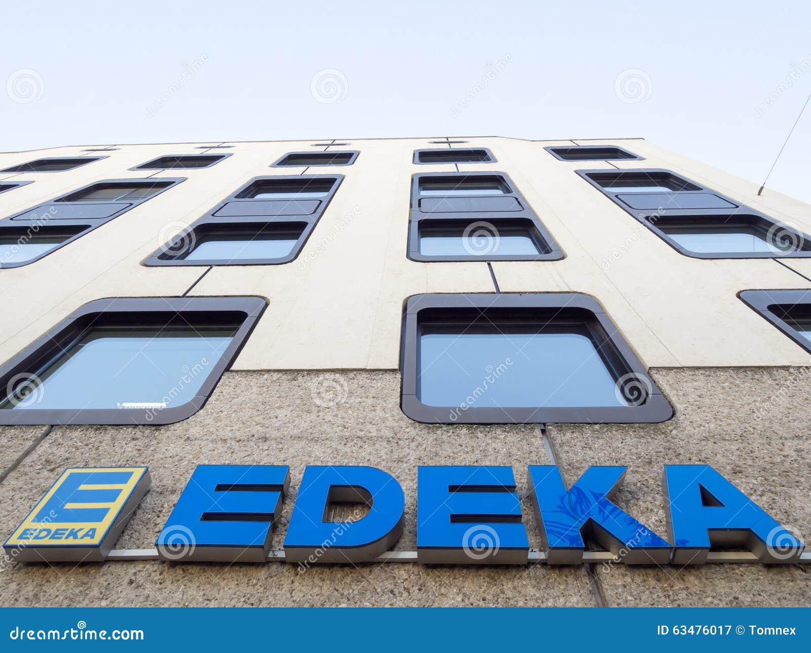 Edeka sign editorial photography. Image of facade, supermarket - 63476017