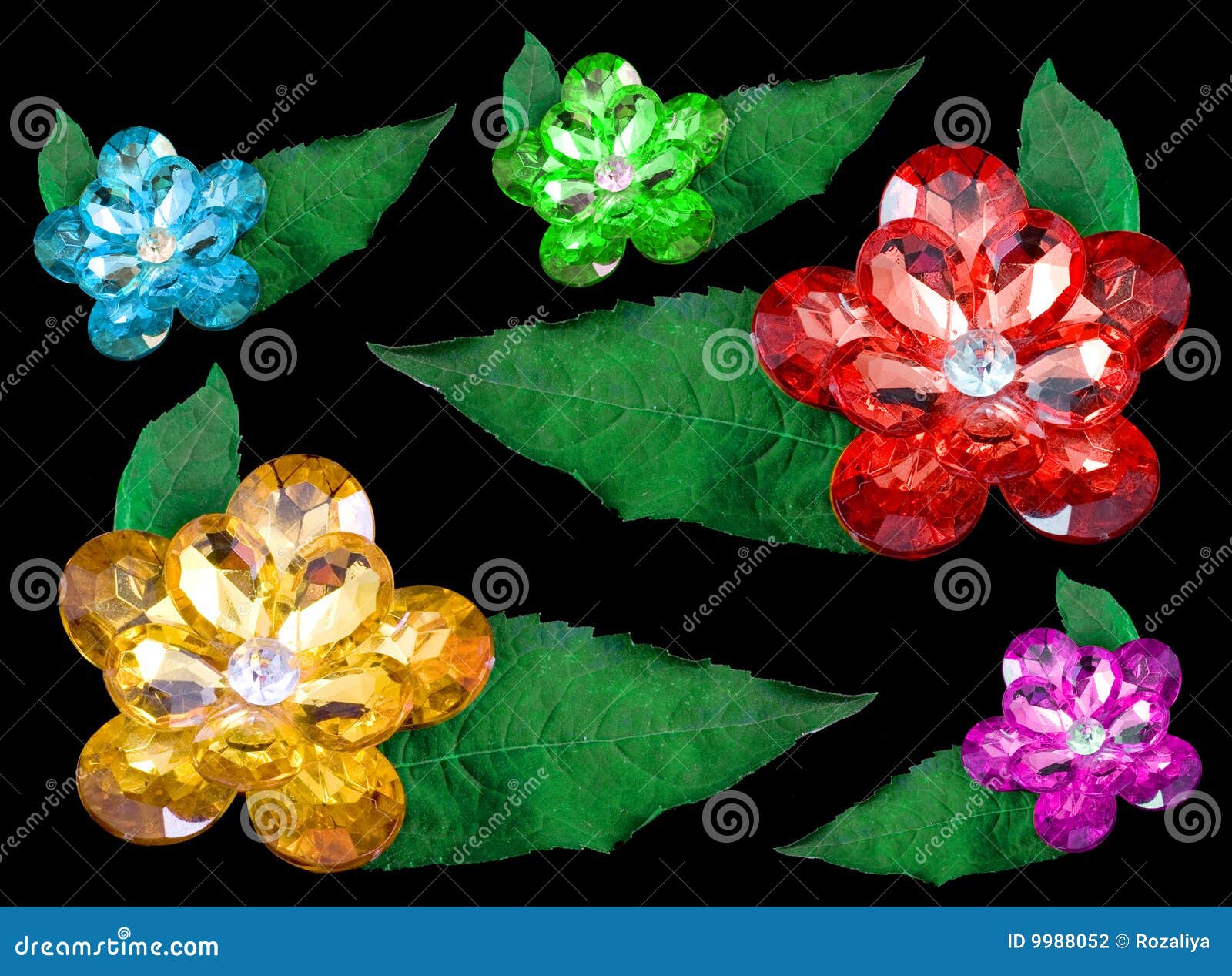 Edelsteine Getrennt Auf Einem Schwarzen Hintergrund Stockfoto - Bild ...
