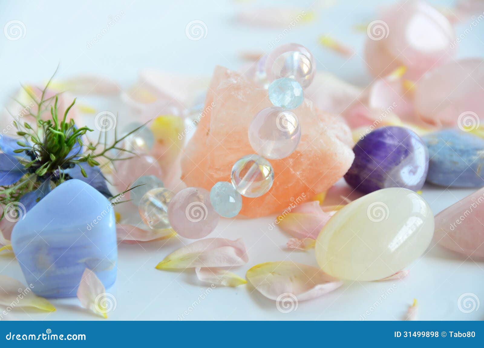 Edelsteine mit Blumen stockfoto. Bild von edelsteine - 31499898
