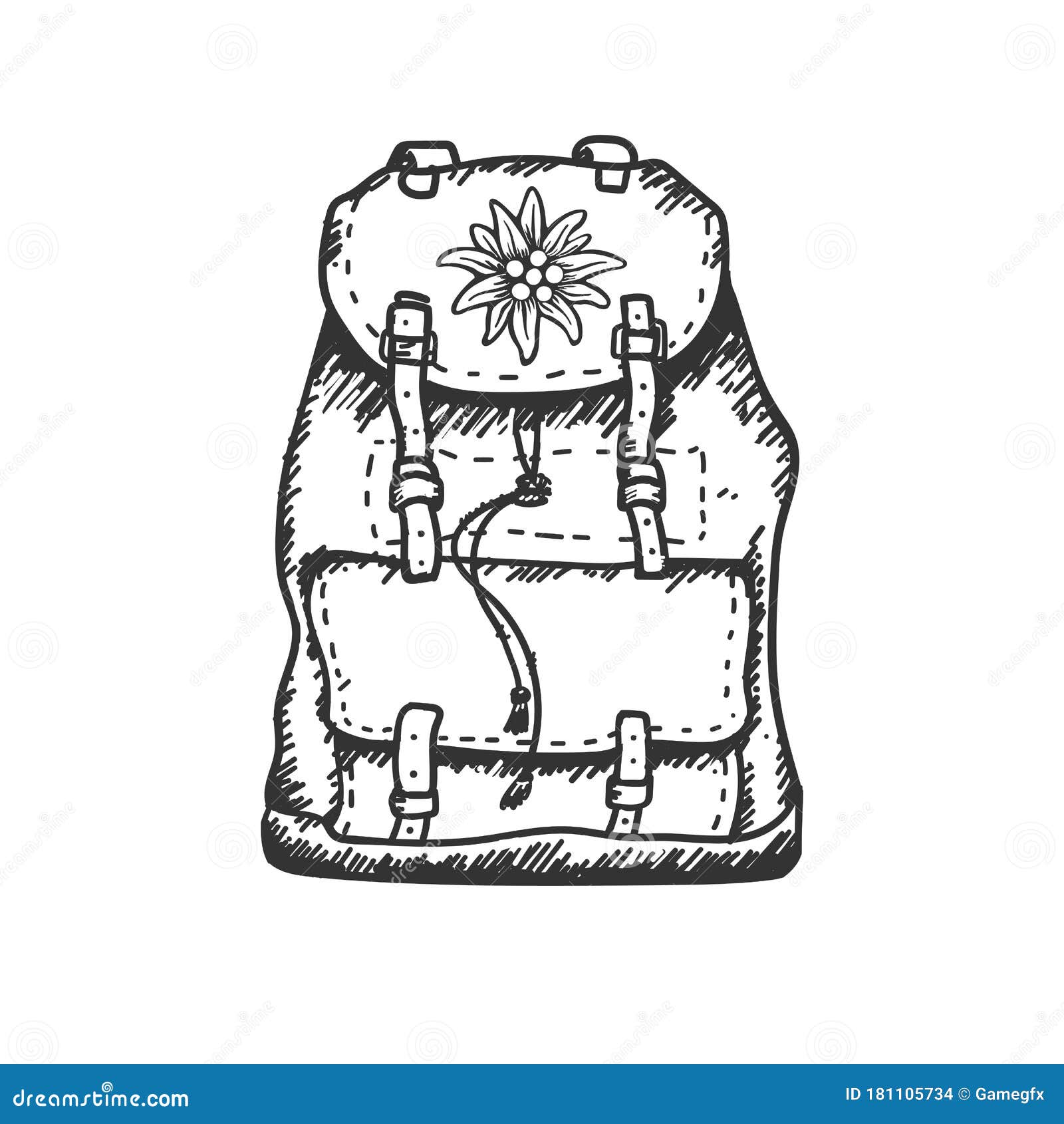 Man Icon With A Backpack, Travelers Pictograms, Set Of Human ...