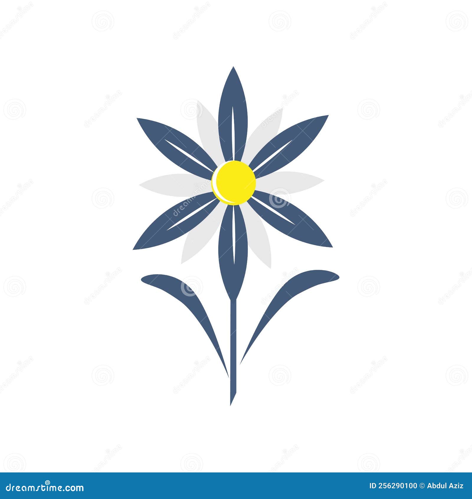 Edelweiss Flower Icon Template Illustration Stock Vector - Illustration ...