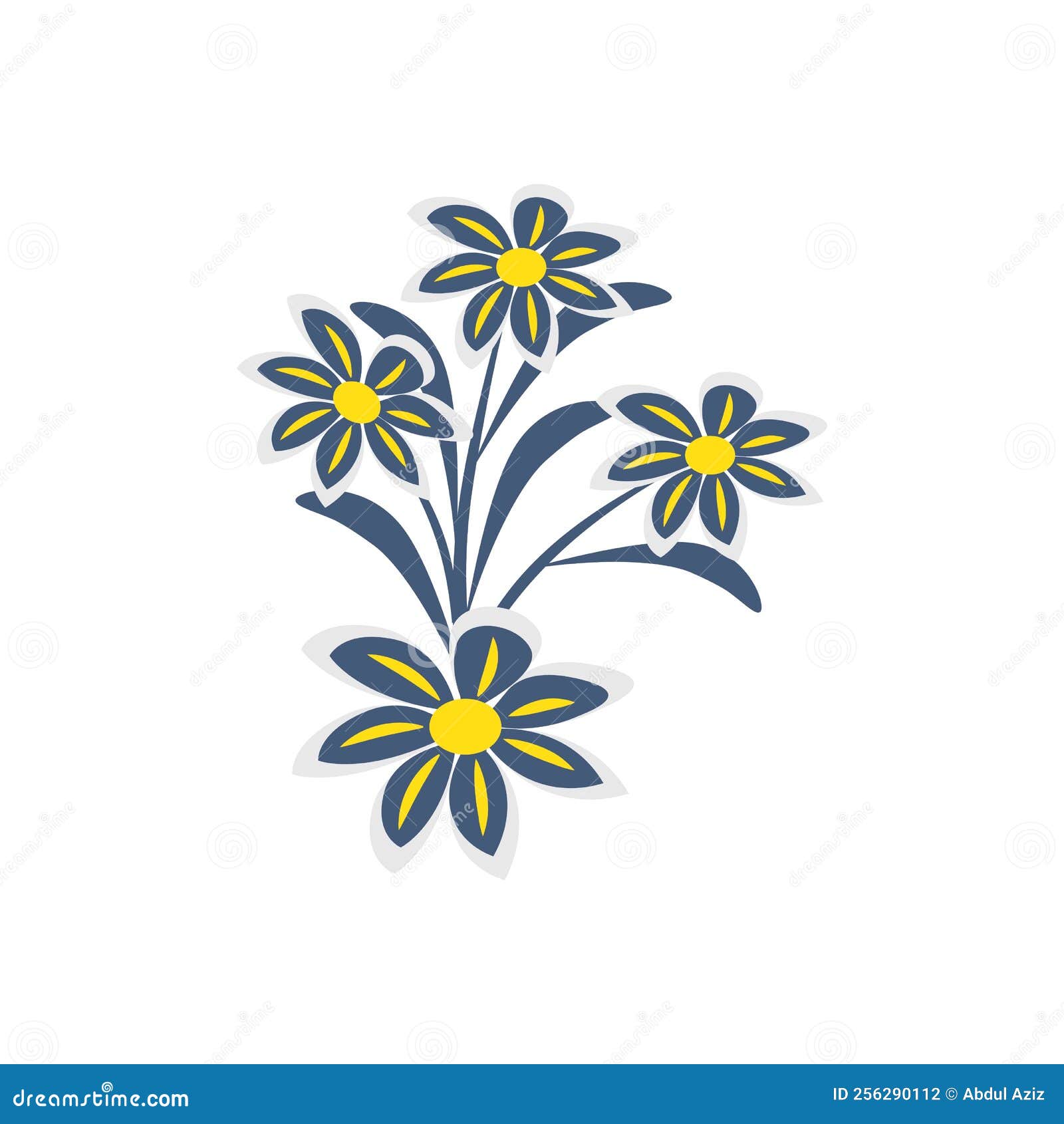 Edelweiss Flower Icon Template Illustration Stock Vector - Illustration ...