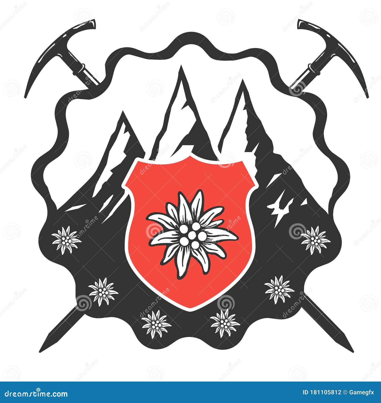 Edelweiss Flower Icon Vector Alpine Icon Flat Web Sign Symbol Logo ...