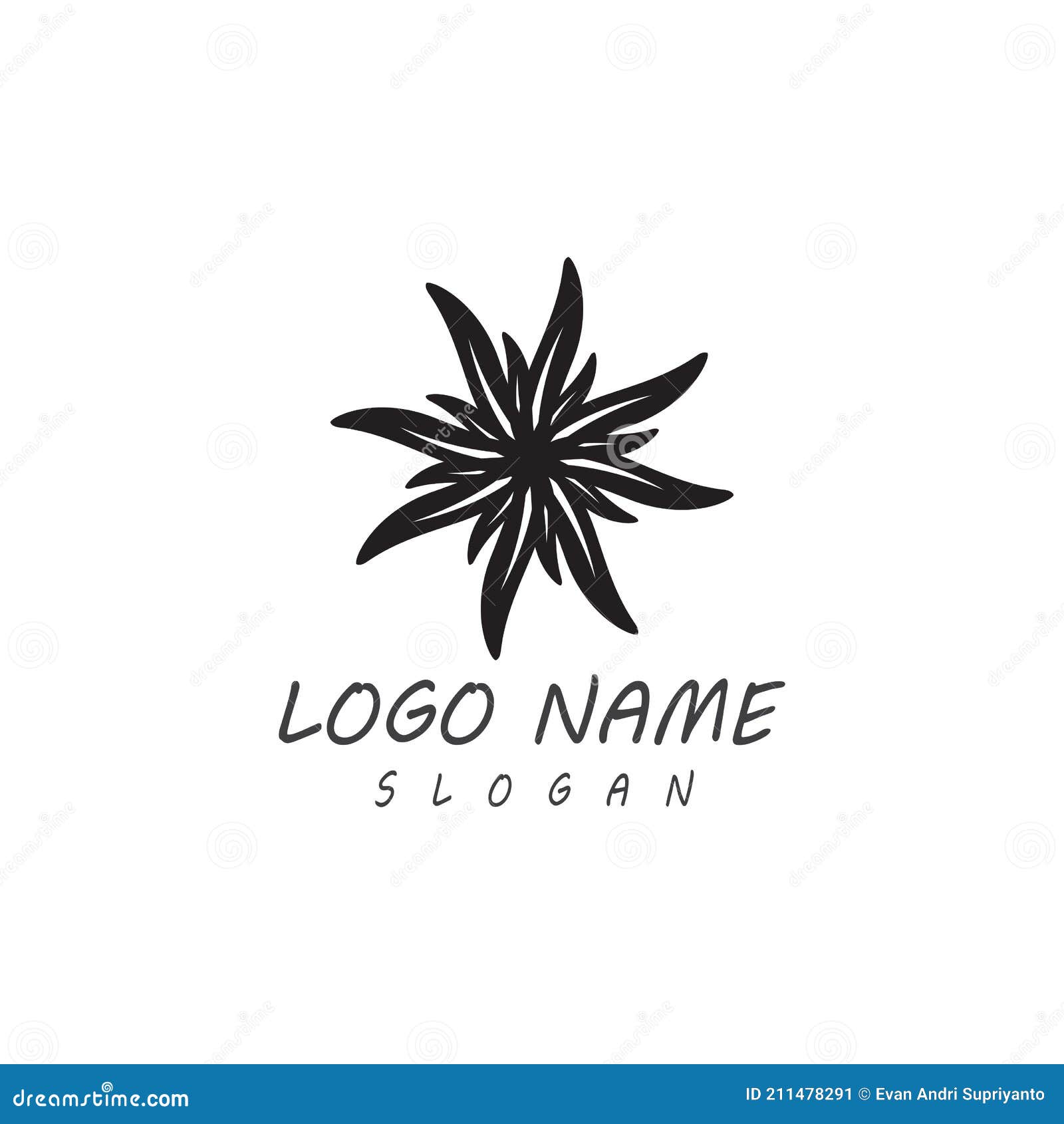 Edelweiss Logo Template Vector Symbol Nature Stock Vector ...