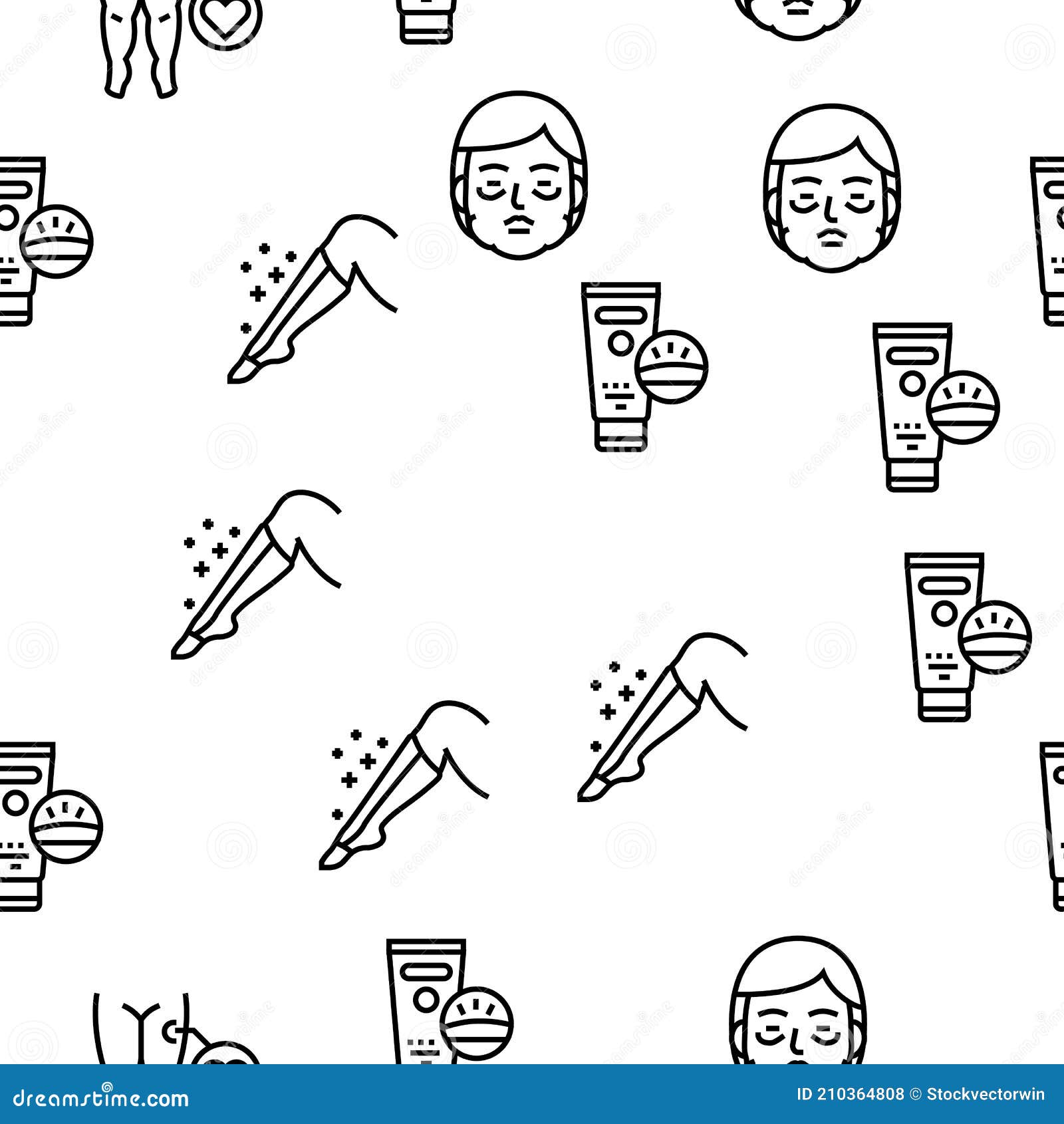 Edema Disease Landing Page Template. Tiny Doctor And Patient Characters ...