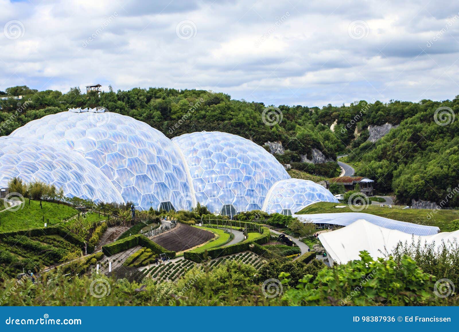 The Eden Project, Cornwall, UK, Geodesic Biomes Editorial Image ...