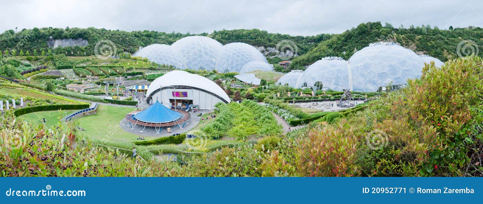 Eden Project - Panorama editorial photo. Image of greenhouse - 20952771