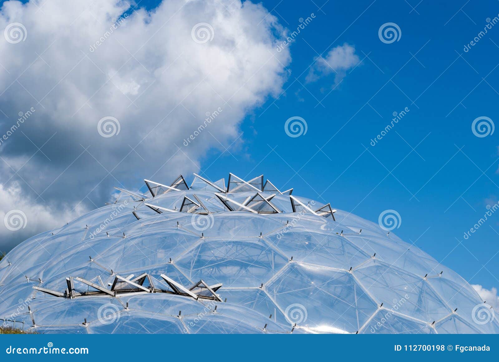 Closeup of Hexagonal Biodome Structure, Eden Project. Editorial Stock ...