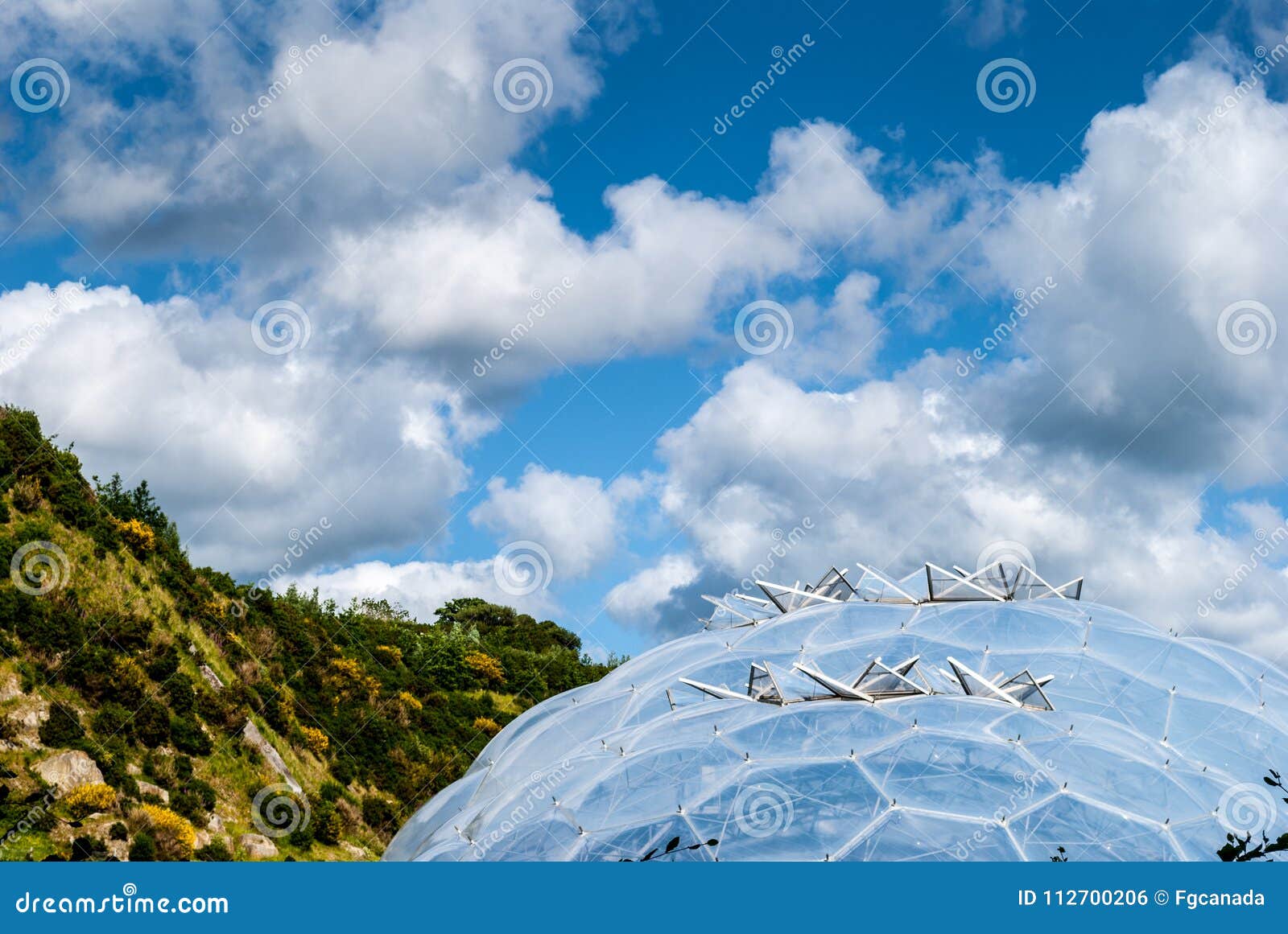 Closeup of Hexagonal Biodome Structure, Eden Project. Editorial Photo ...