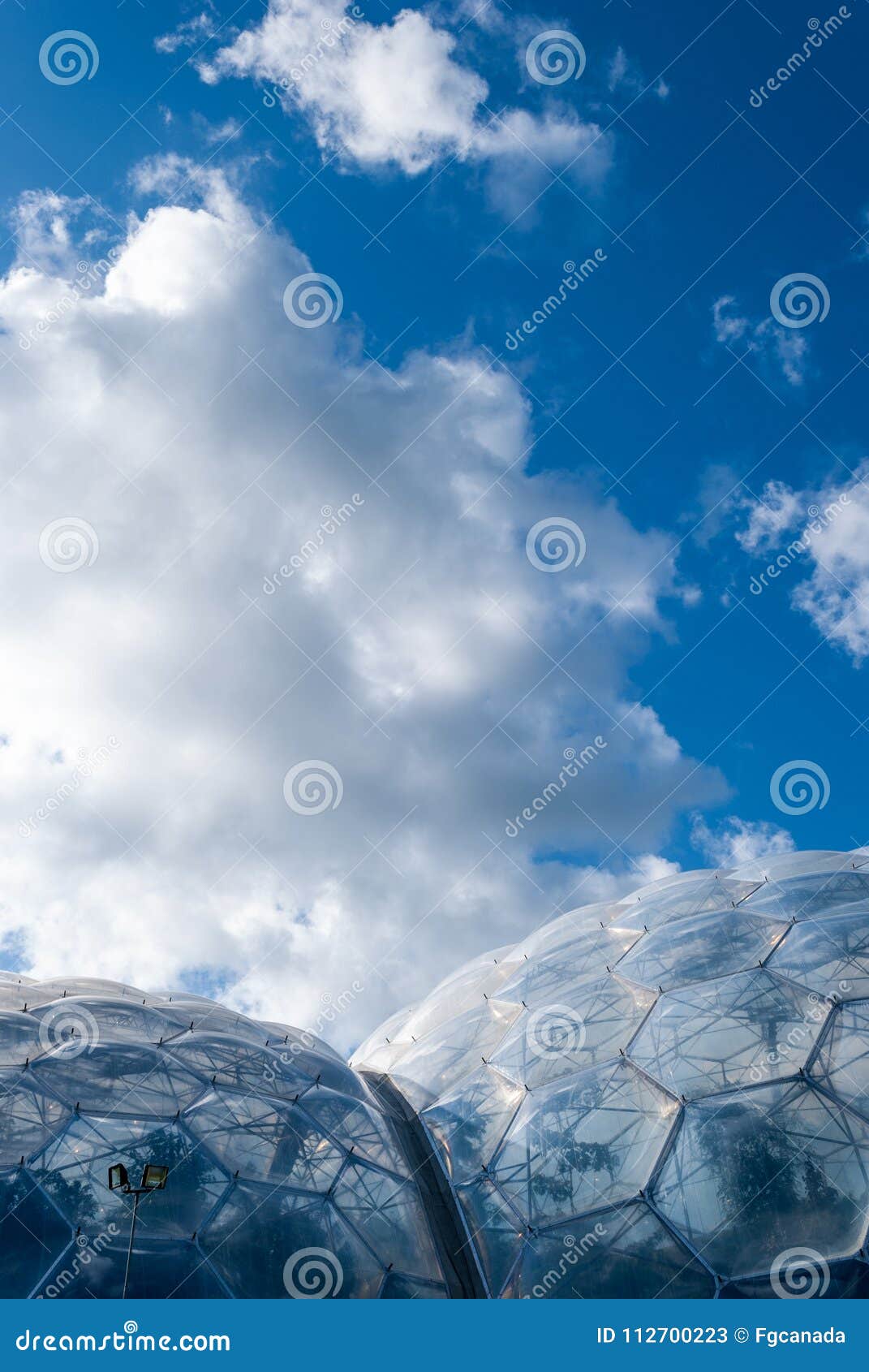 Closeup of Hexagonal Biodome Structure, Eden Project. Stock Image ...