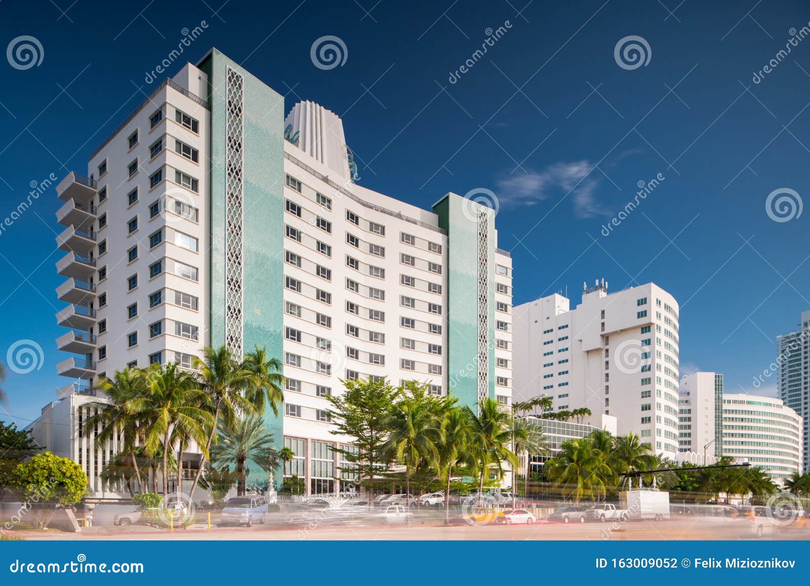 Eden roc Hotel Miami Beach stock photo. Image of beach - 163009052