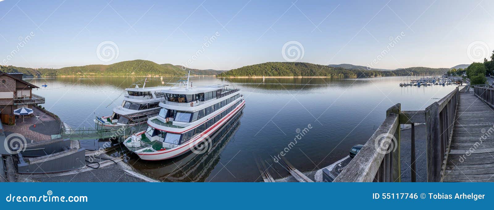Edersee Lake Germany High Resolution Panoramic Picture Editorial Photo ...