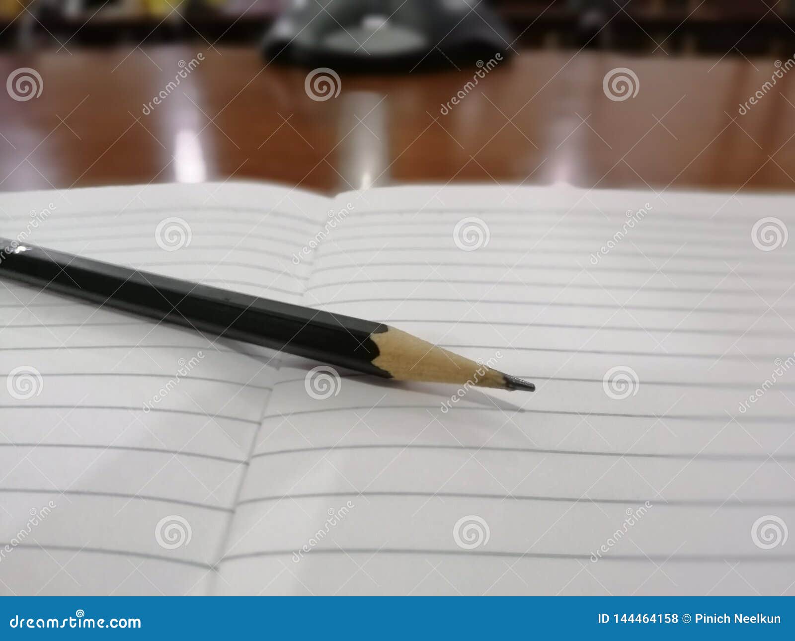 Pencil on the Paper, Writing Book Stock Photo - Image of paper, pencil ...