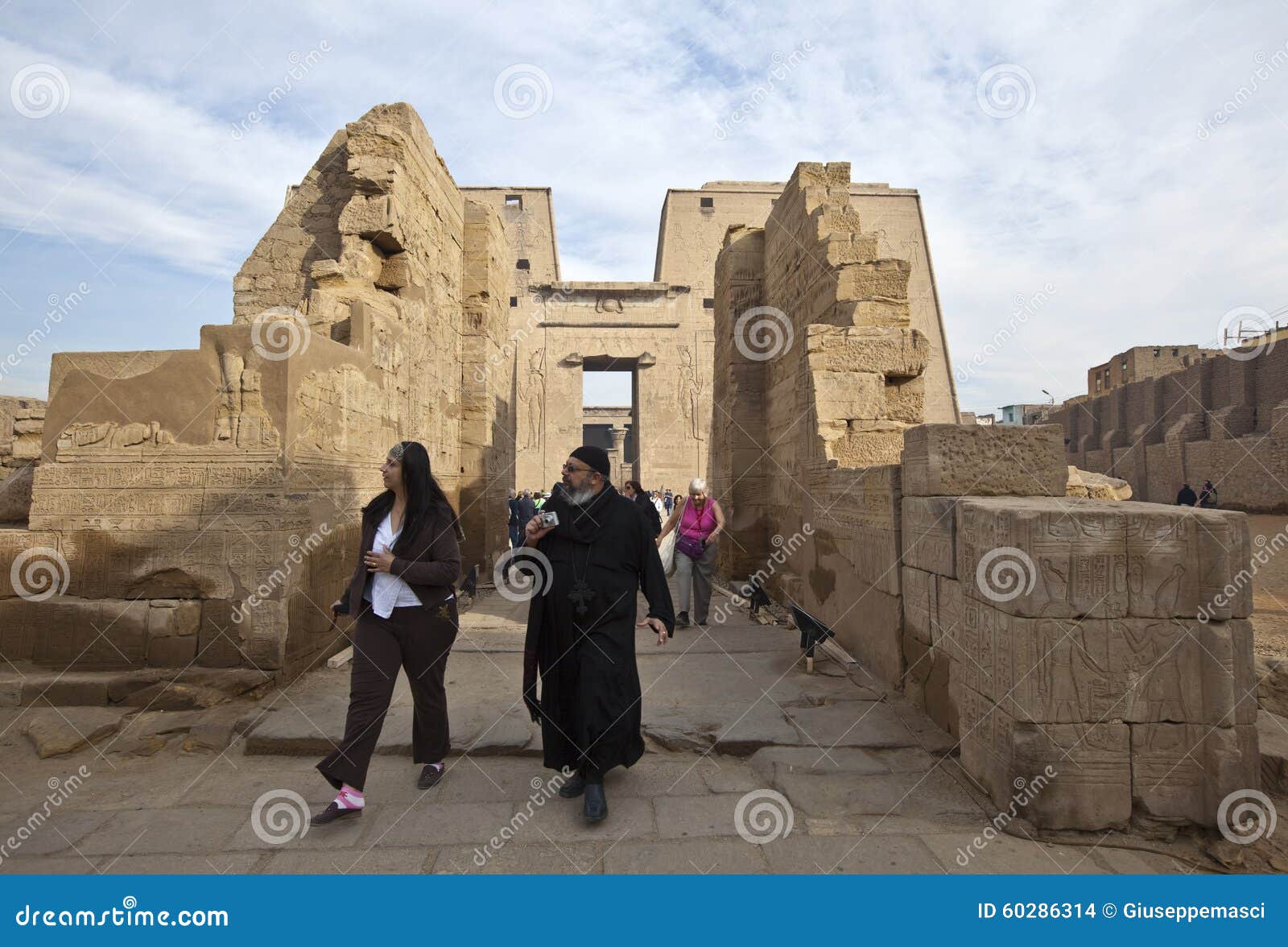 Edfu Is The Site Of The Ptolemaic Temple Of Horus And An Ancient ...
