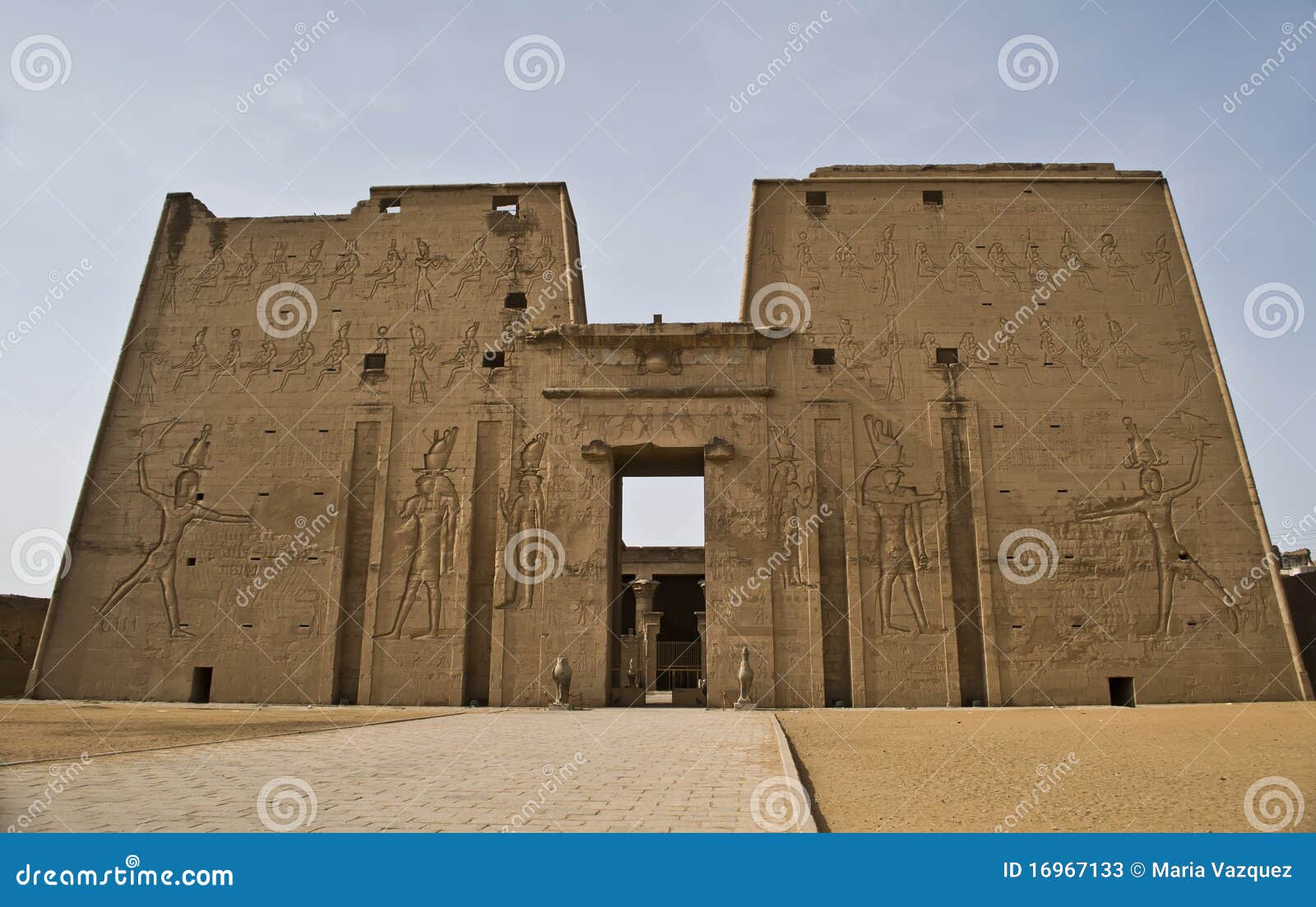 Edfu temple stock image. Image of culture, pharaoh, civilization - 16967133