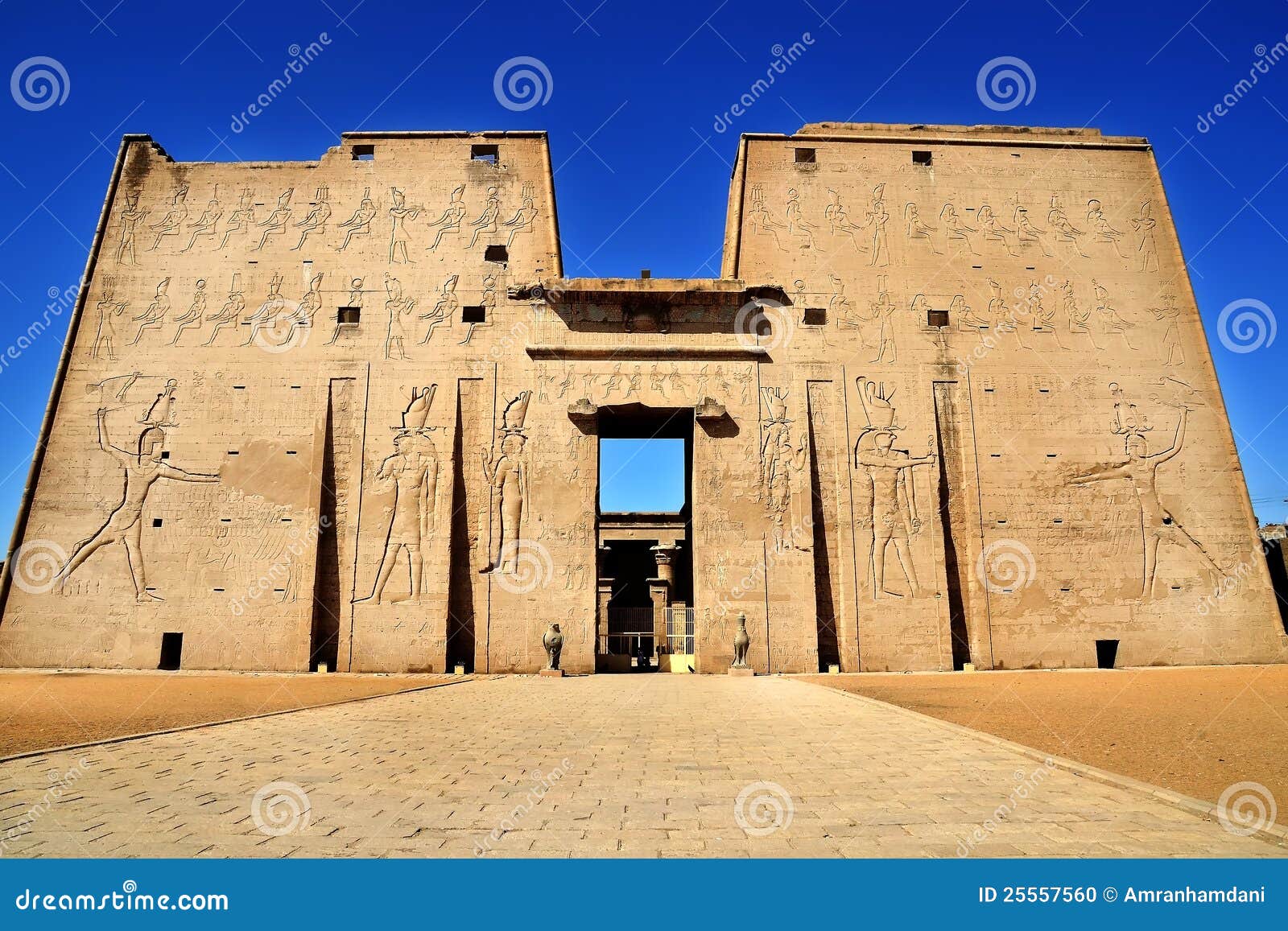 EDFU temple stock photo. Image of view, ancient, touristic - 25557560