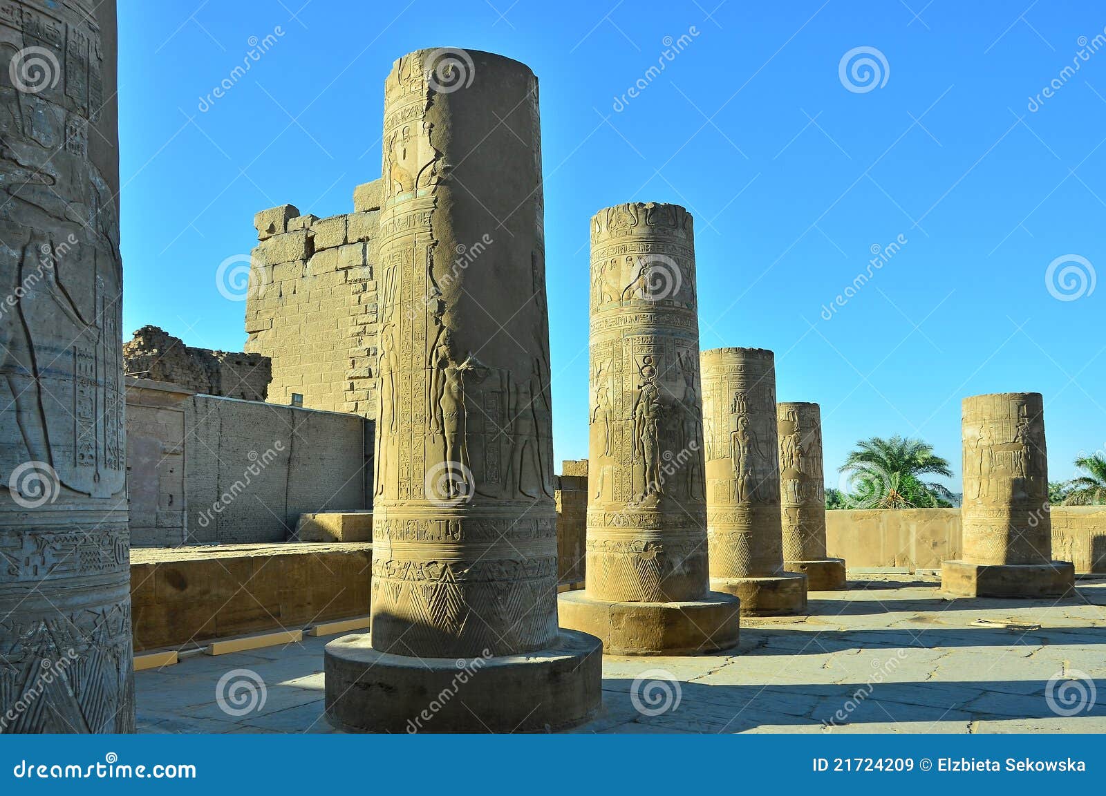 Edfu temple, Egypt stock image. Image of temple, antiquities - 21724209