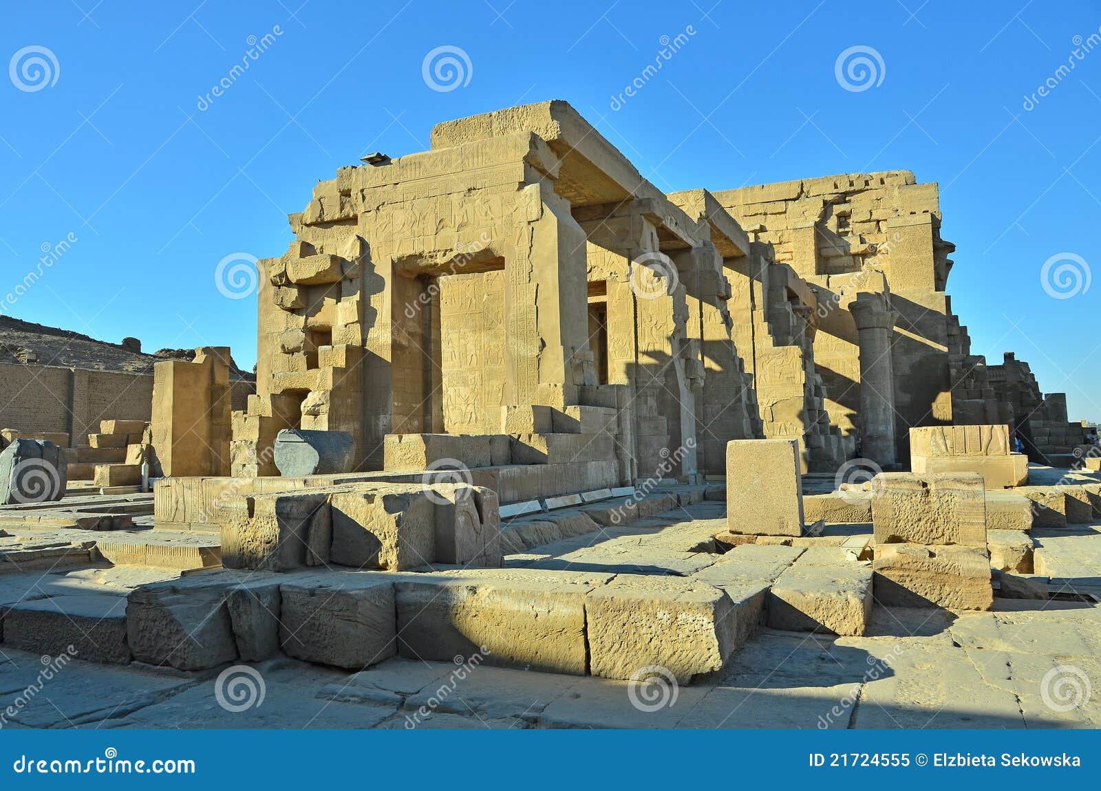 Edfu temple, Egypt stock image. Image of archaeological - 21724555