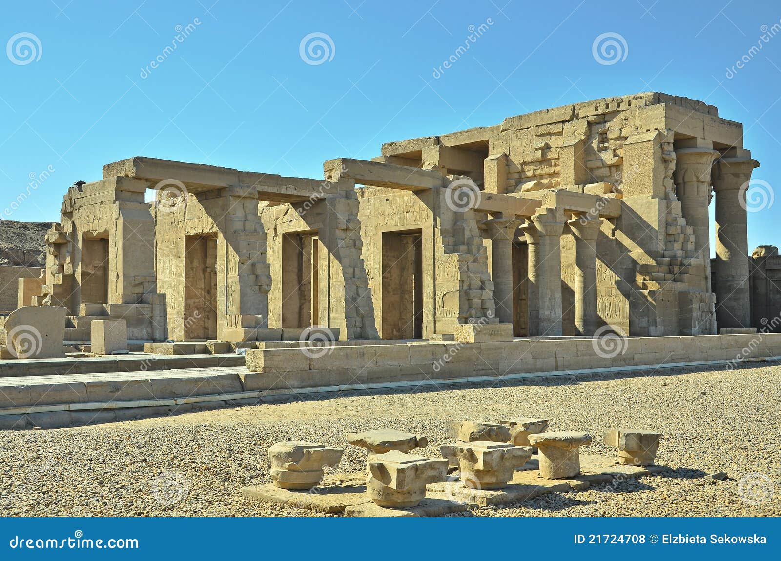 Edfu temple, Egypt stock photo. Image of temple, ruin - 21724708