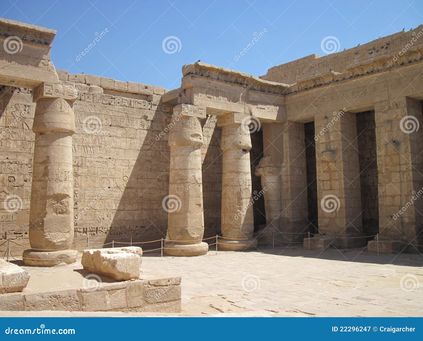 Edfu Temple in Egypt stock image. Image of forgotten - 22296247