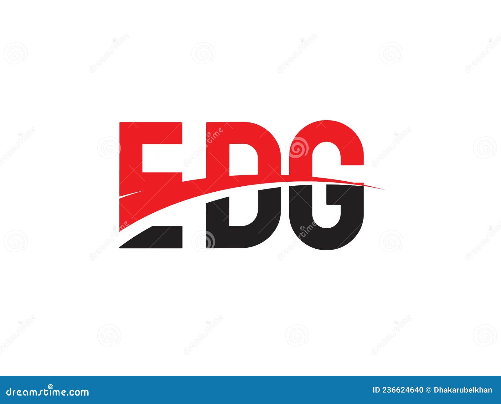 EDG Letter Initial Logo Design Vector Illustration Stock Vector ...