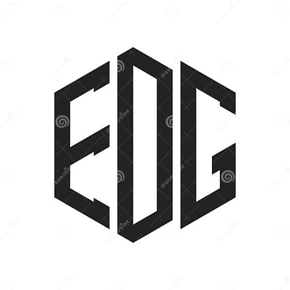 EDG Logo Design. Initial Letter EDG Monogram Logo Using Hexagon Shape ...