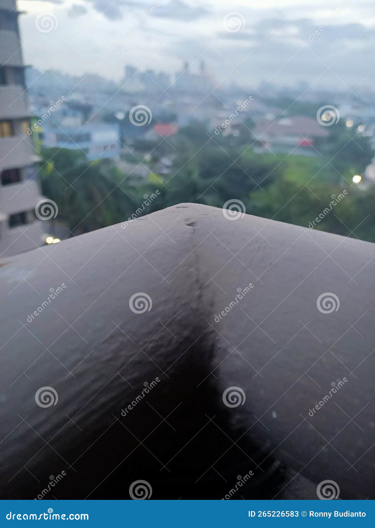 Edge of balcony stock image. Image of evening, sunset - 265226583