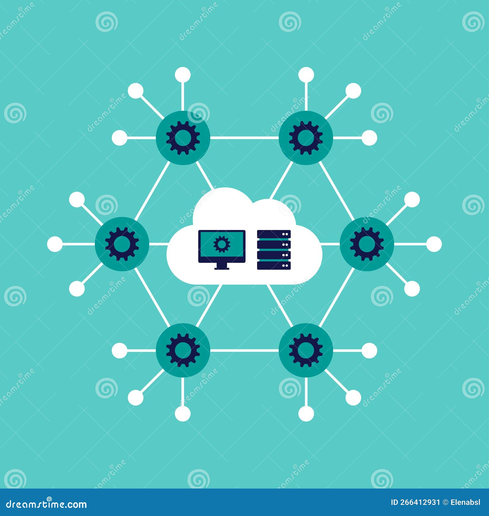 Edge Computer Technology Concept Icon Stock Vector - Illustration of ...