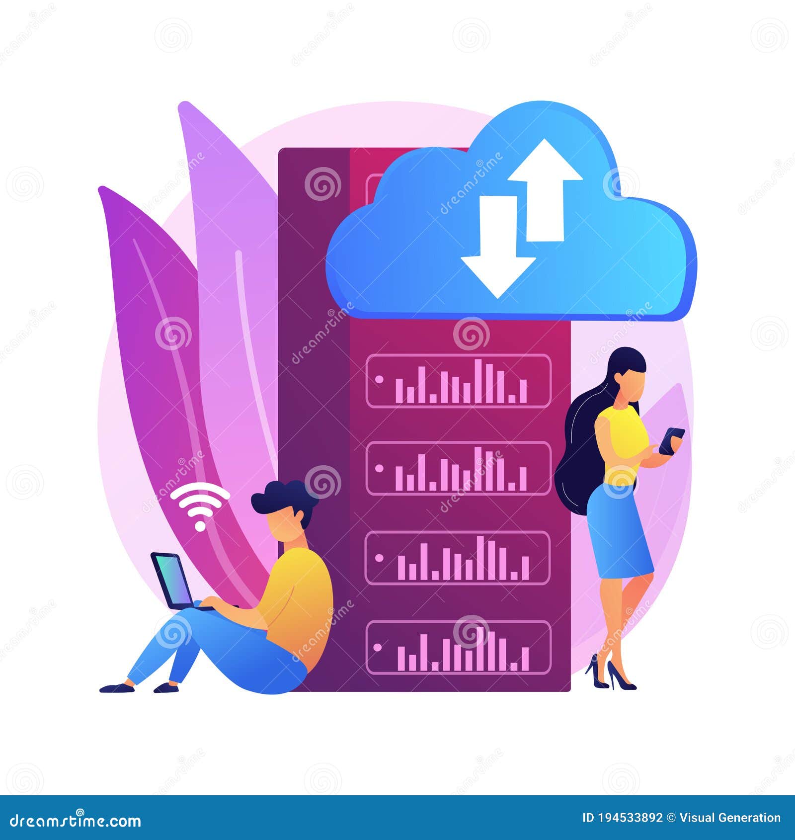 Edge Computing Abstract Concept Vector Illustration. Stock Vector ...
