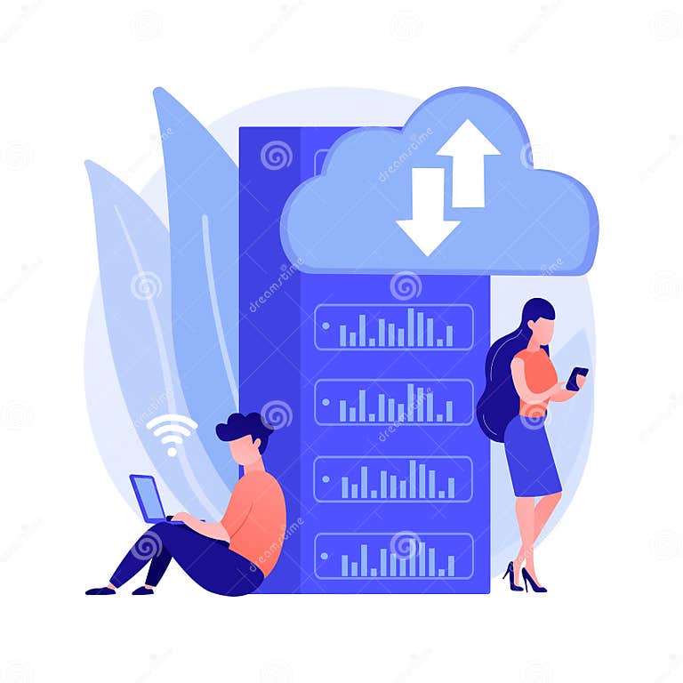 Edge Computing Abstract Concept Vector Illustration. Stock Vector - Illustration of device ...