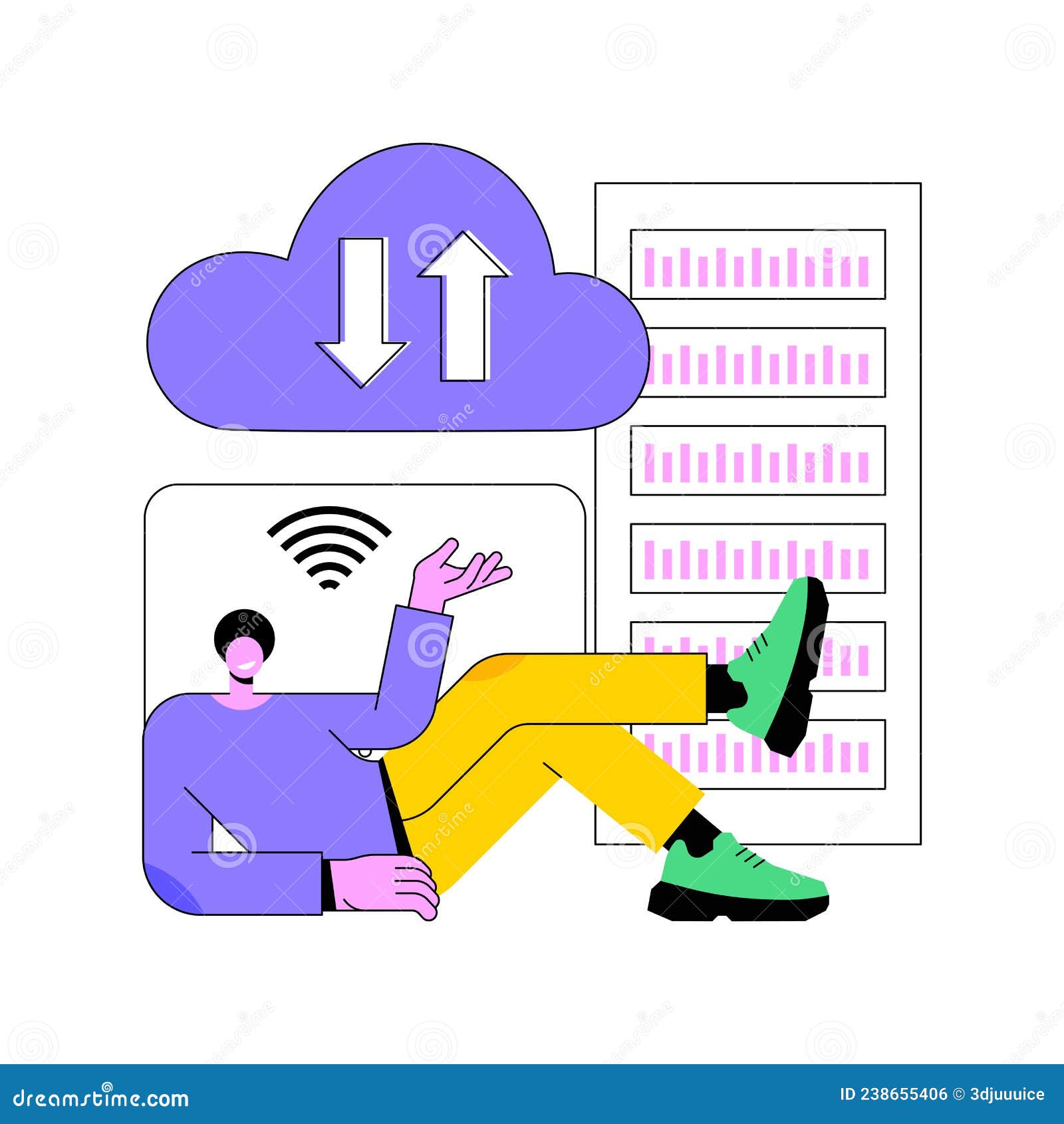 Edge Computing Abstract Concept Vector Illustration. Stock Vector ...