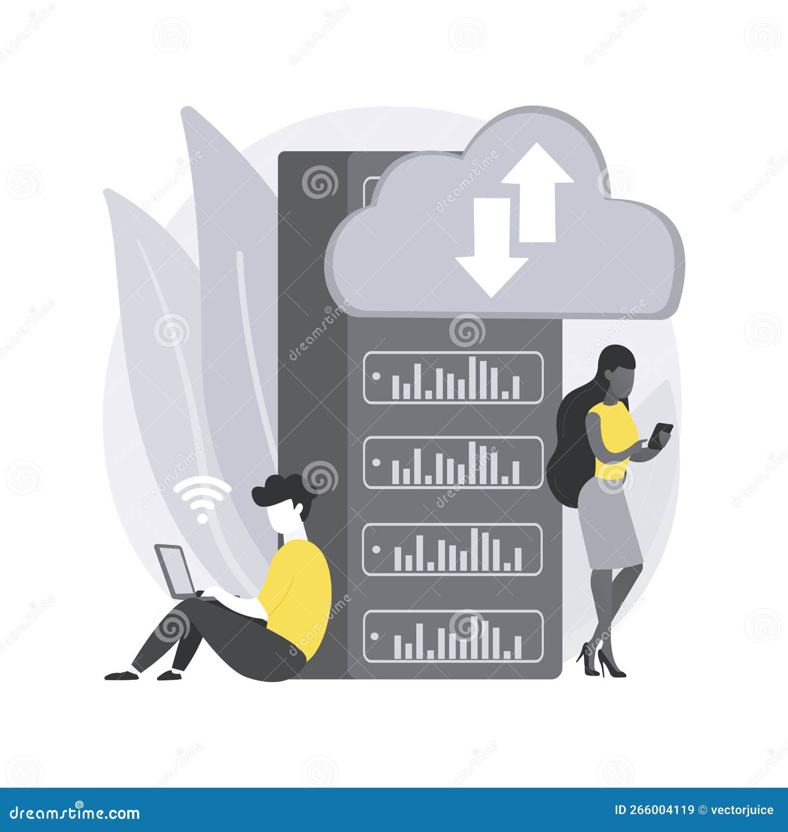Edge Computing Abstract Concept Vector Illustration Local Data Storage Response Time Optimize