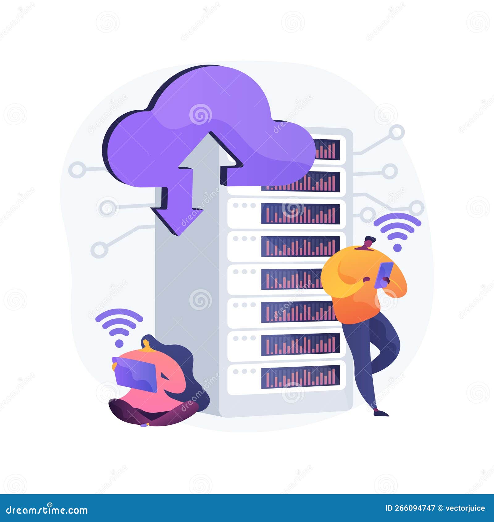 Edge Computing Abstract Concept Vector Illustration Stock Vector ...