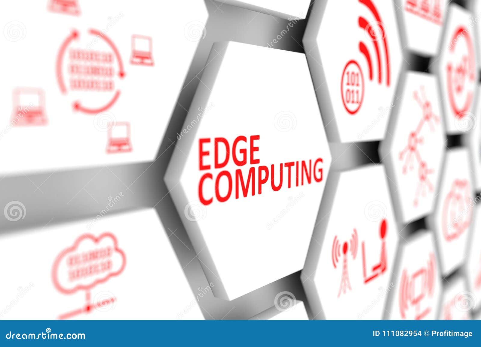 EDGE COMPUTING concept stock illustration. Illustration of service ...
