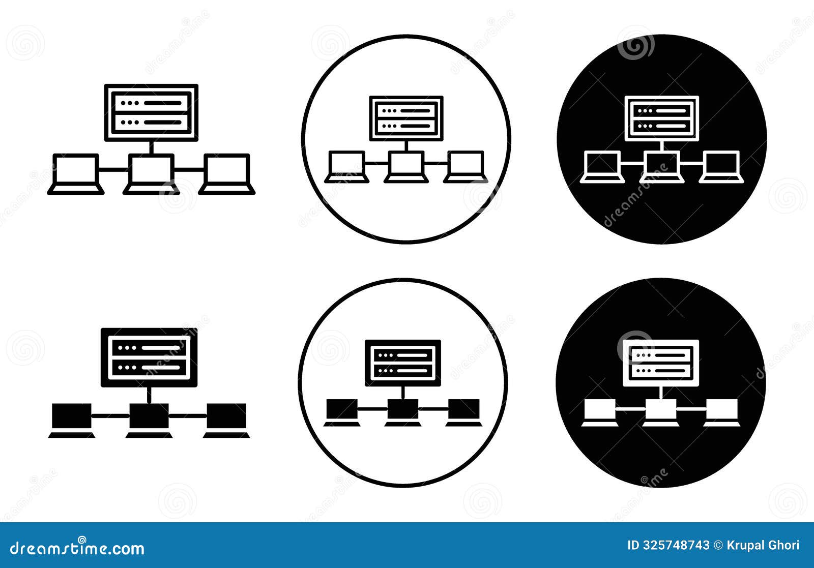 Edge Computing Icon Collection of Outline Thin Line Symbol or Sign ...