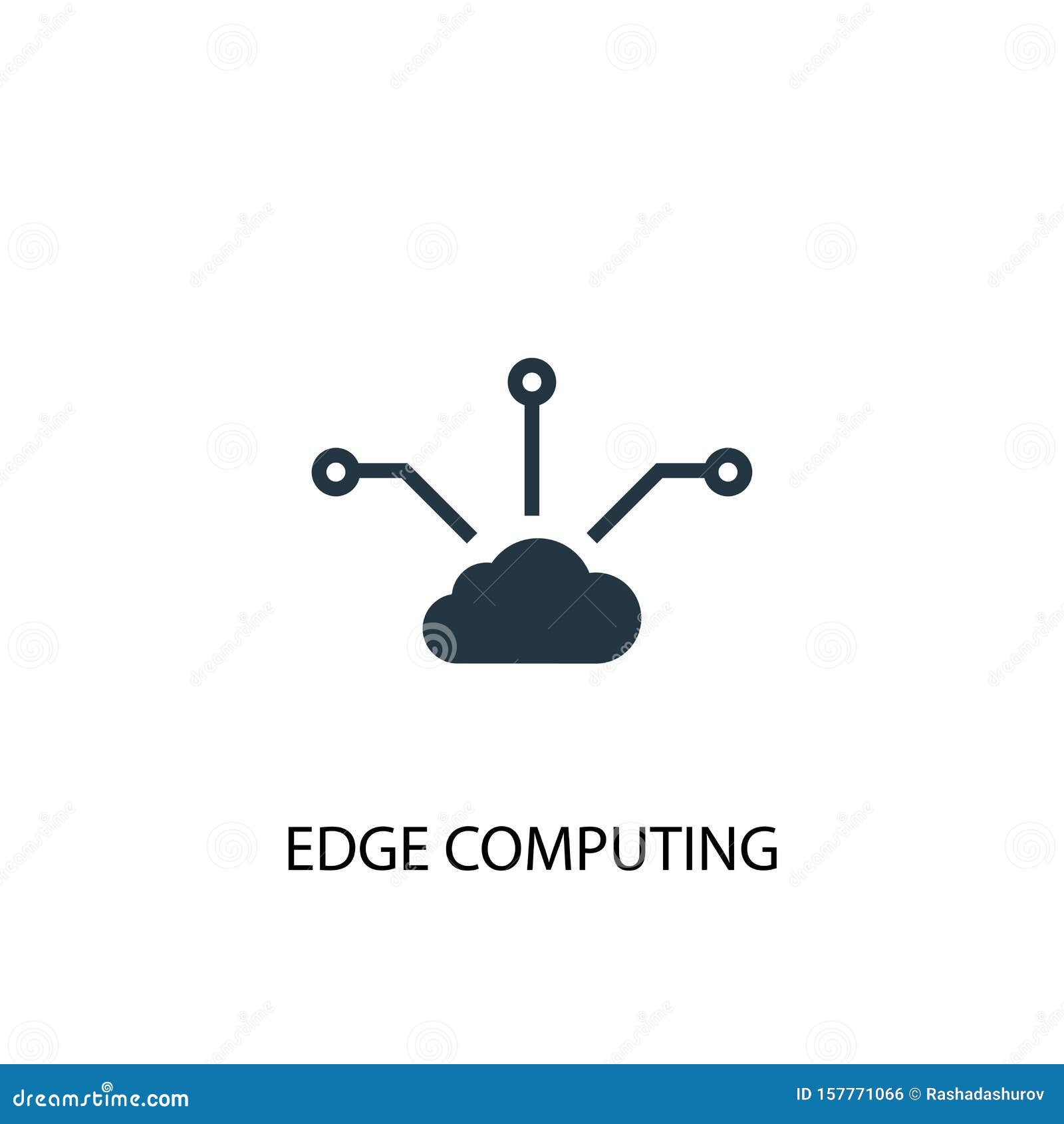 Edge Computing Icon. Simple Element Stock Vector - Illustration of ...