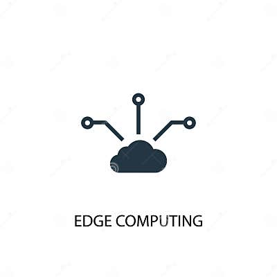 Edge Computing Icon. Simple Element Stock Vector - Illustration of ...