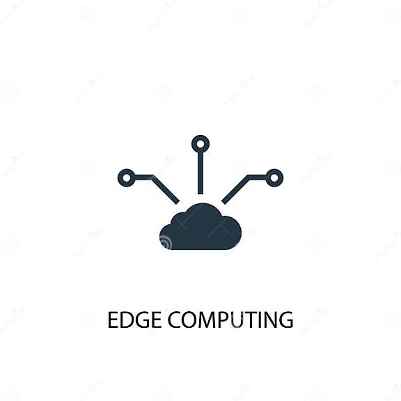 Edge Computing Icon. Simple Element Stock Vector - Illustration of ...