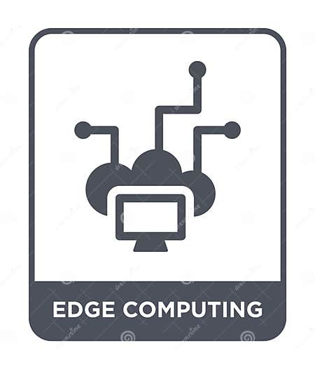 Edge Computing Icon in Trendy Design Style. Edge Computing Icon ...