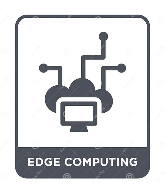 Edge Computing Icon in Trendy Design Style. Edge Computing Icon ...