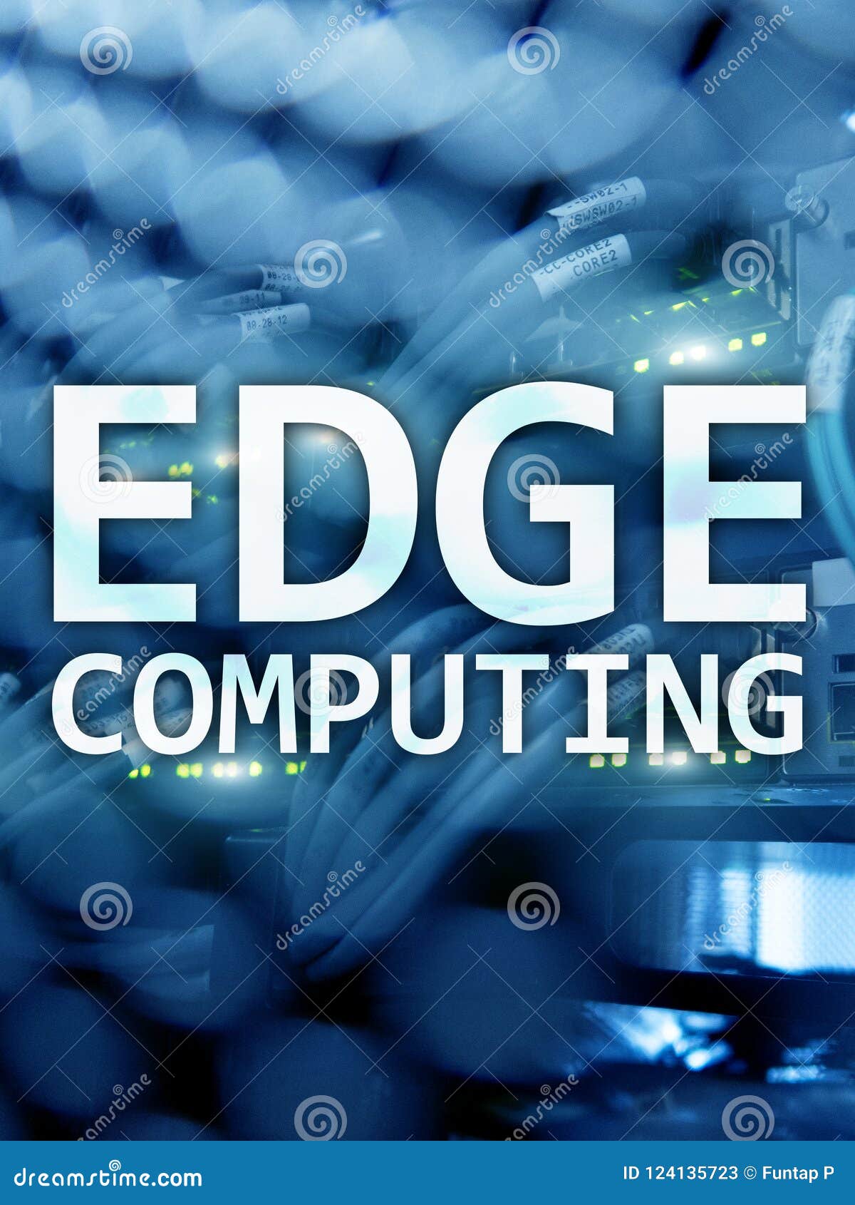 EDGE Computing, Internet and Modern Technology Concept on Modern Server ...