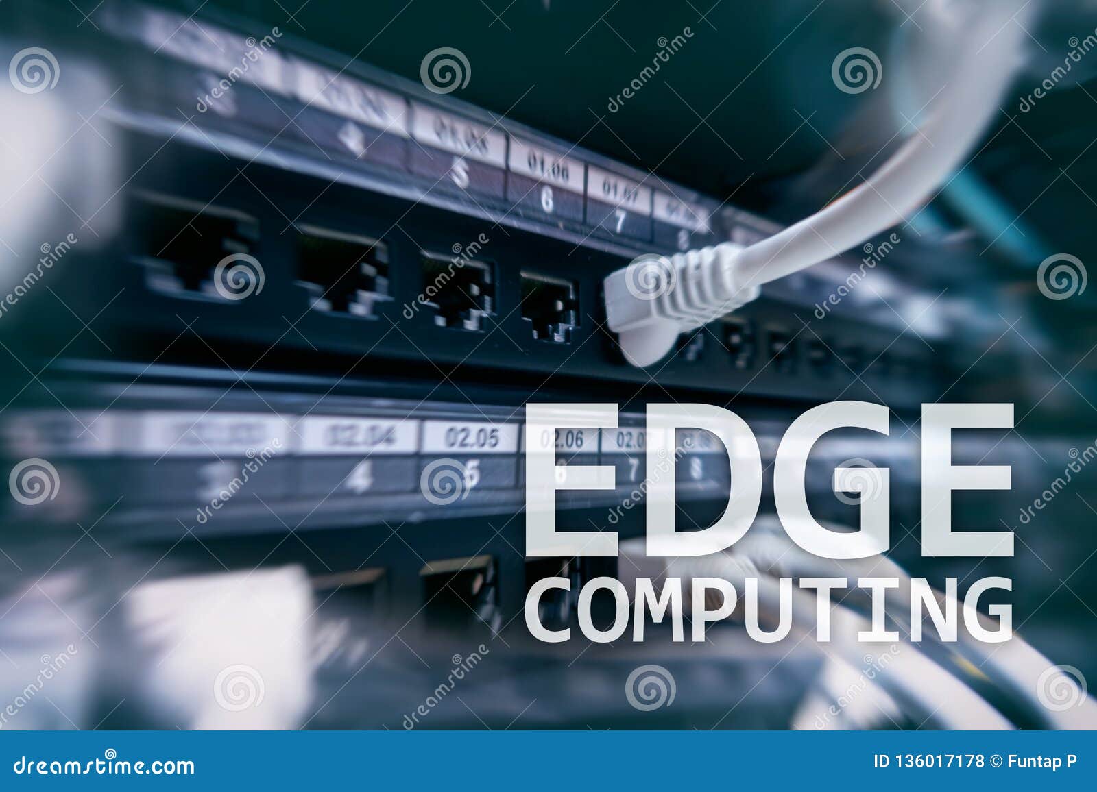 EDGE Computing, Internet and Modern Technology Concept on Modern Server ...