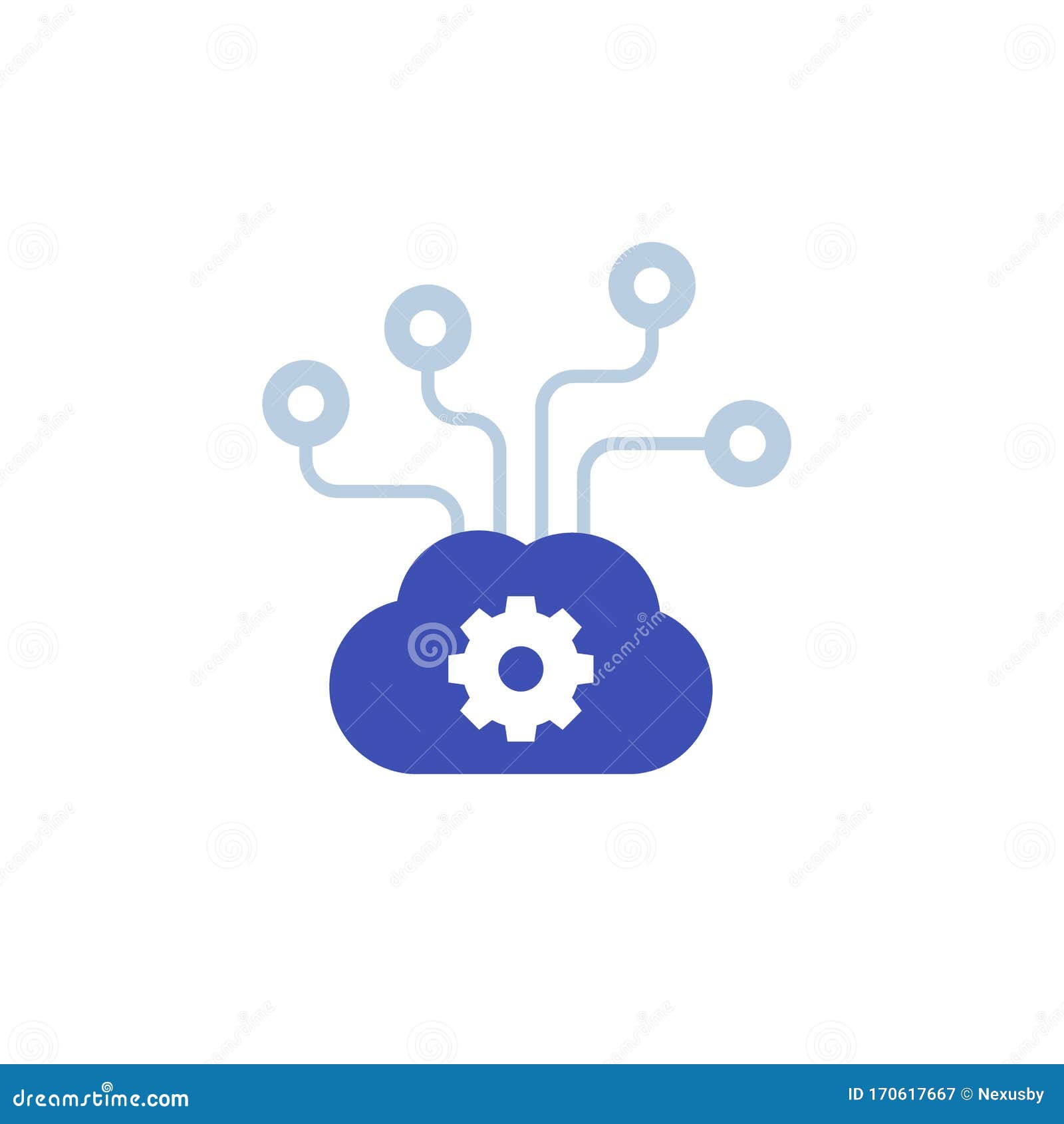 Edge Computing Technology Icon, Vector Stock Vector - Illustration of ...
