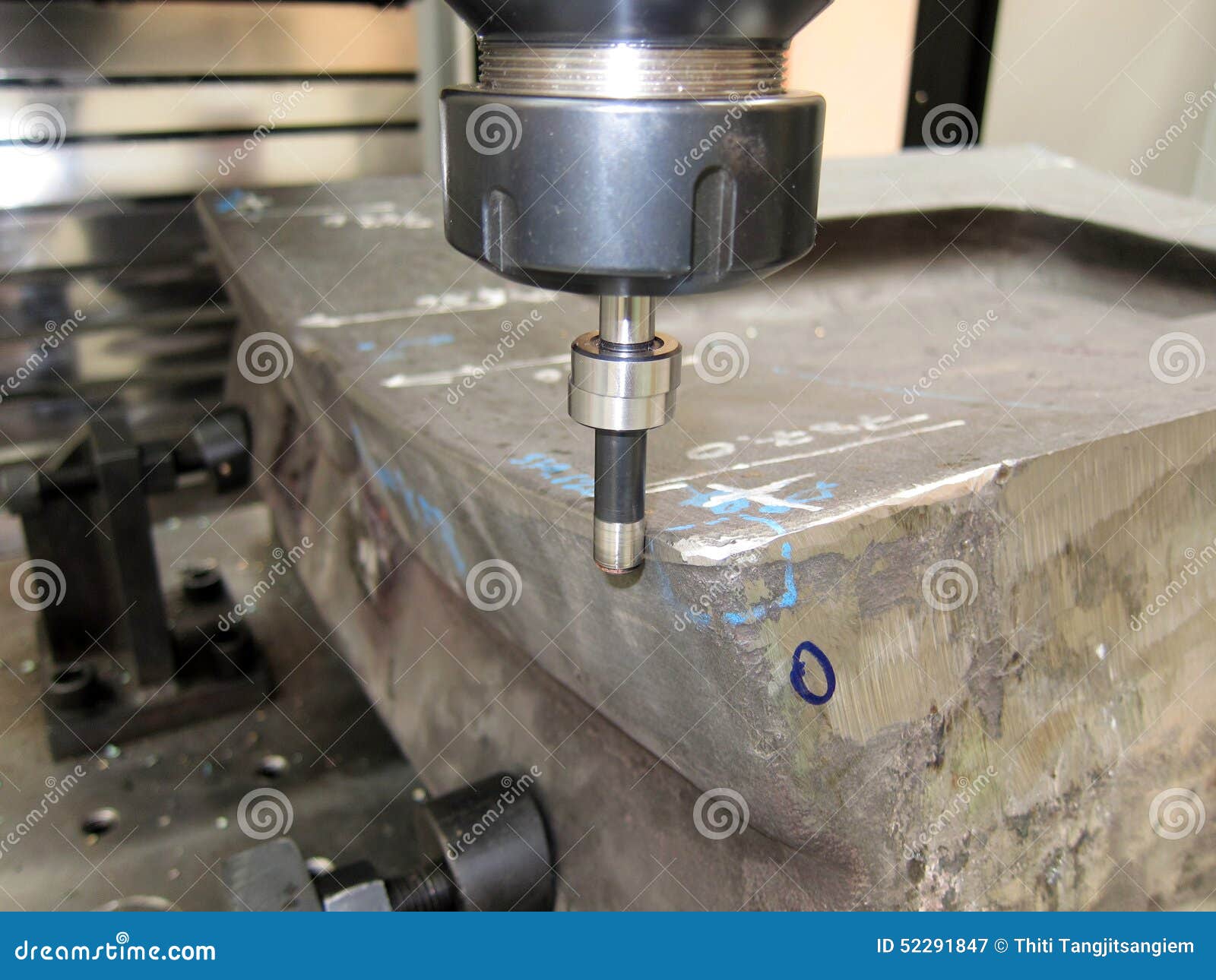 Jig Setting Workpiece And Flat Spray Air Nozzle In Blowing Room Of ...