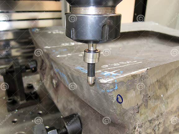 Edge Finder stock image. Image of finder, tool, workpiece - 52291847