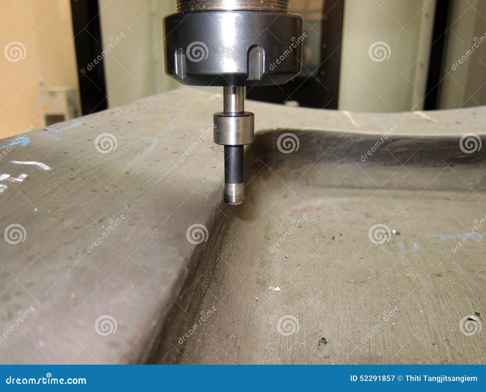 Jig Setting Workpiece And Flat Spray Air Nozzle In Blowing Room Of ...