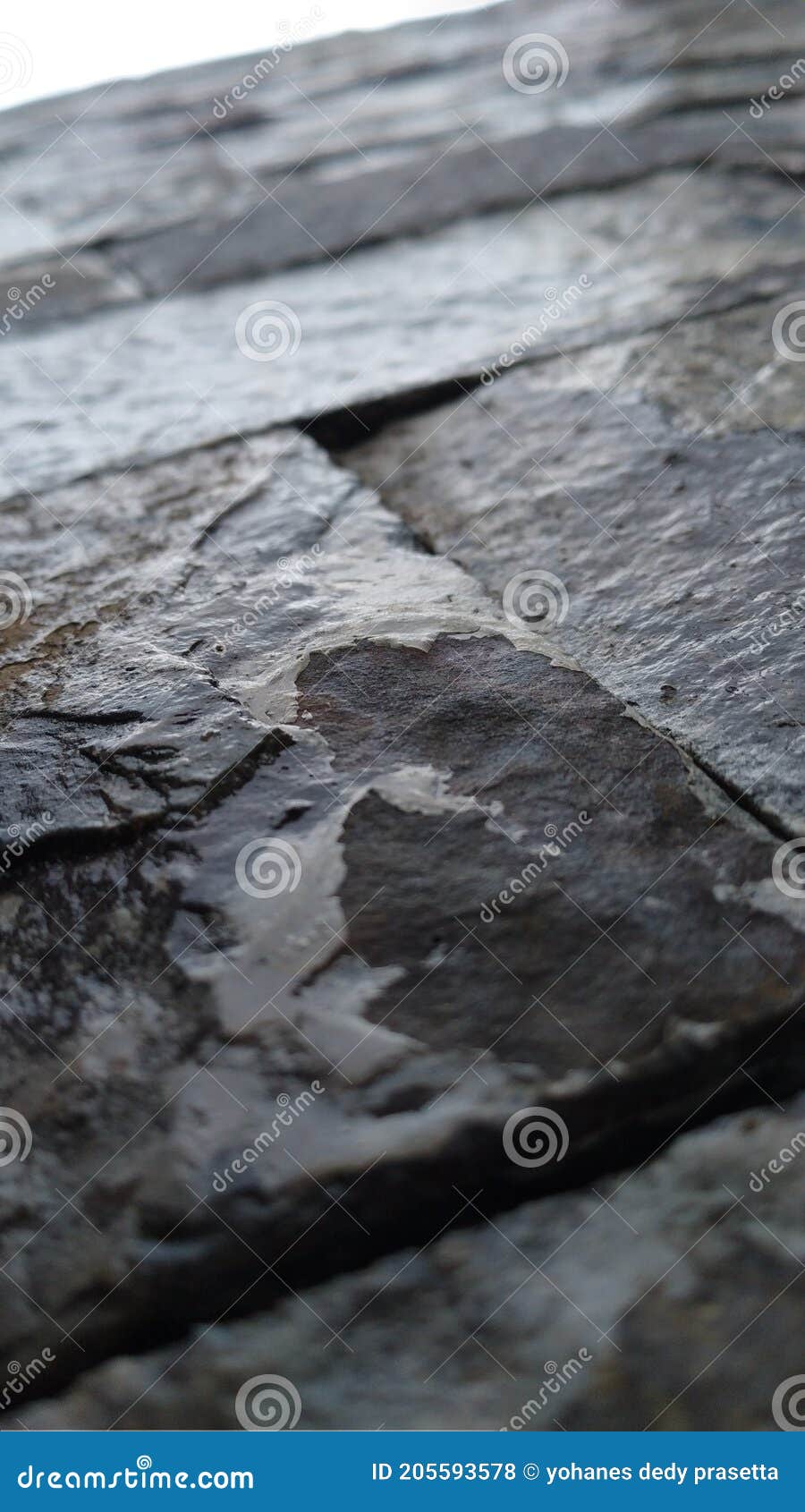 The Edge of a House with Rough Rock Stock Photo - Image of geology ...